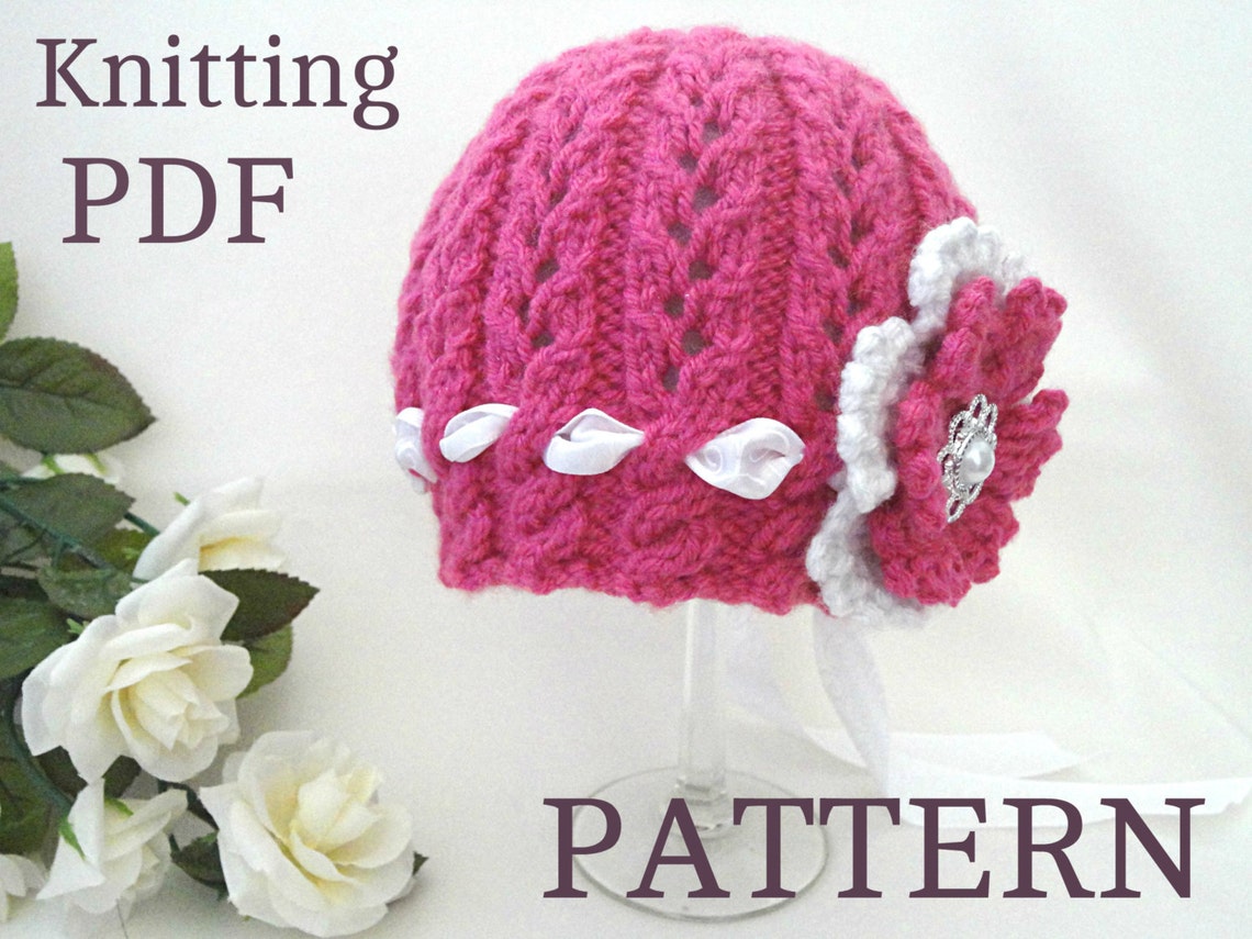 Knitting PATTERN Baby Hat Knitted Baby Hat Baby Beanie Knitted | Etsy