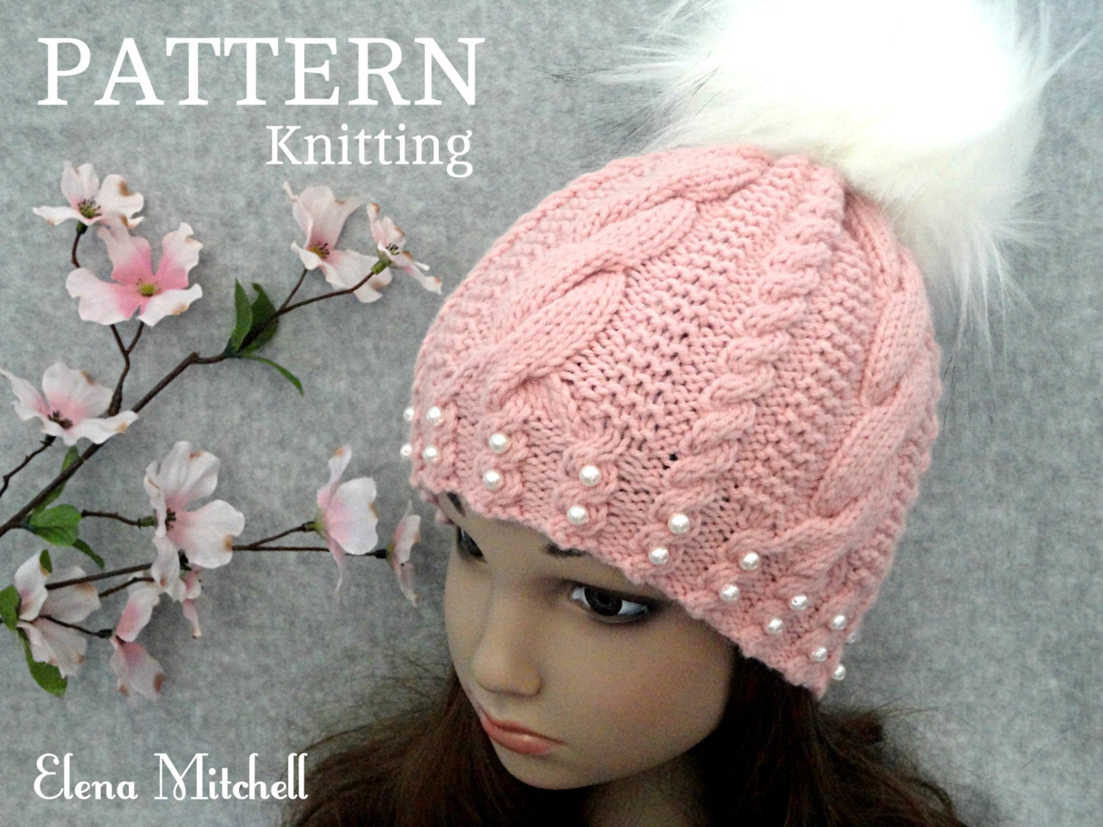 Knitting PATTERN Girls Beanie Women Hat Accessories Children | Etsy