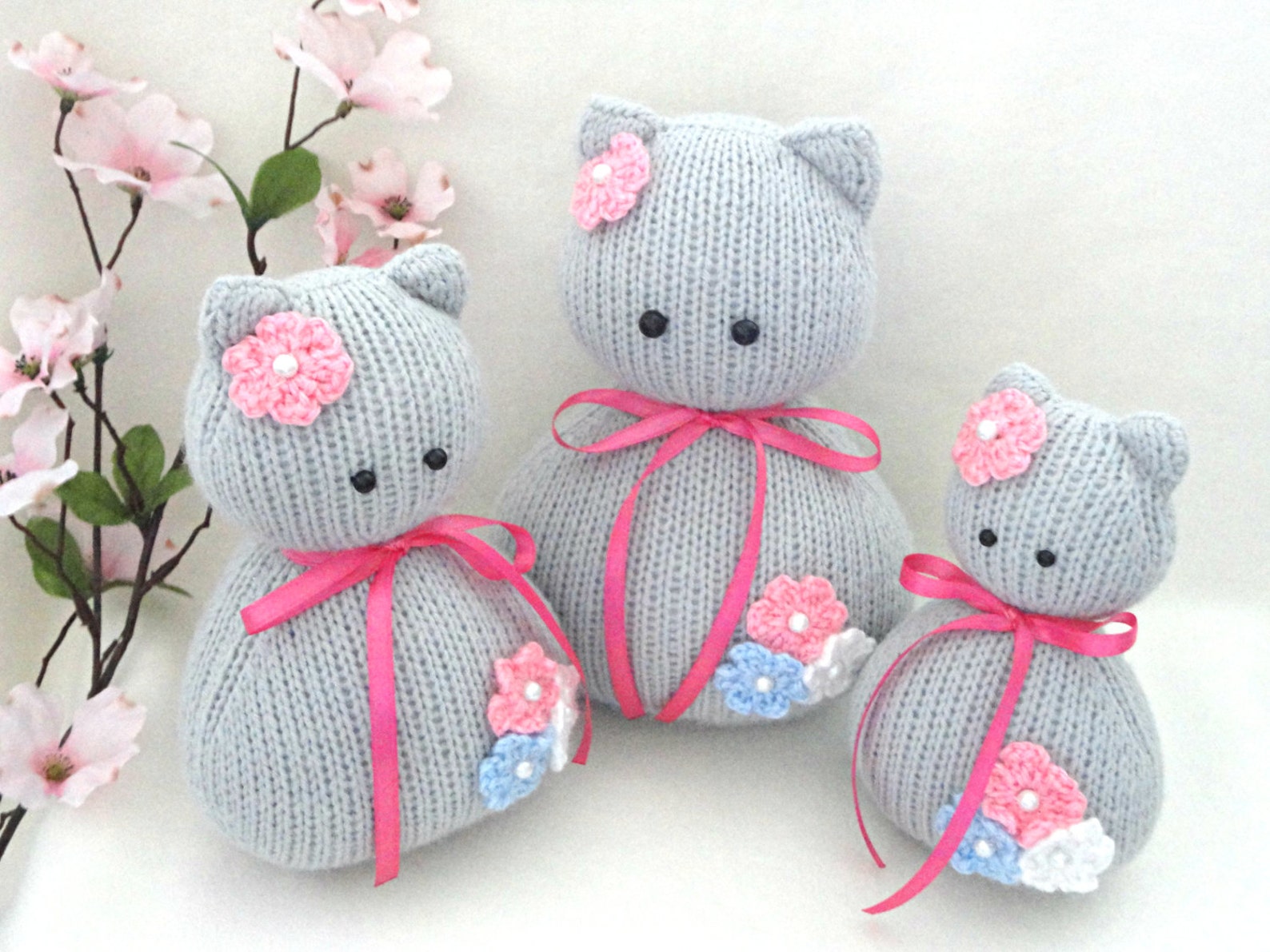 Knitting PATTERN Animal Knit Pattern Cat Animal Patterns Children Toy ...