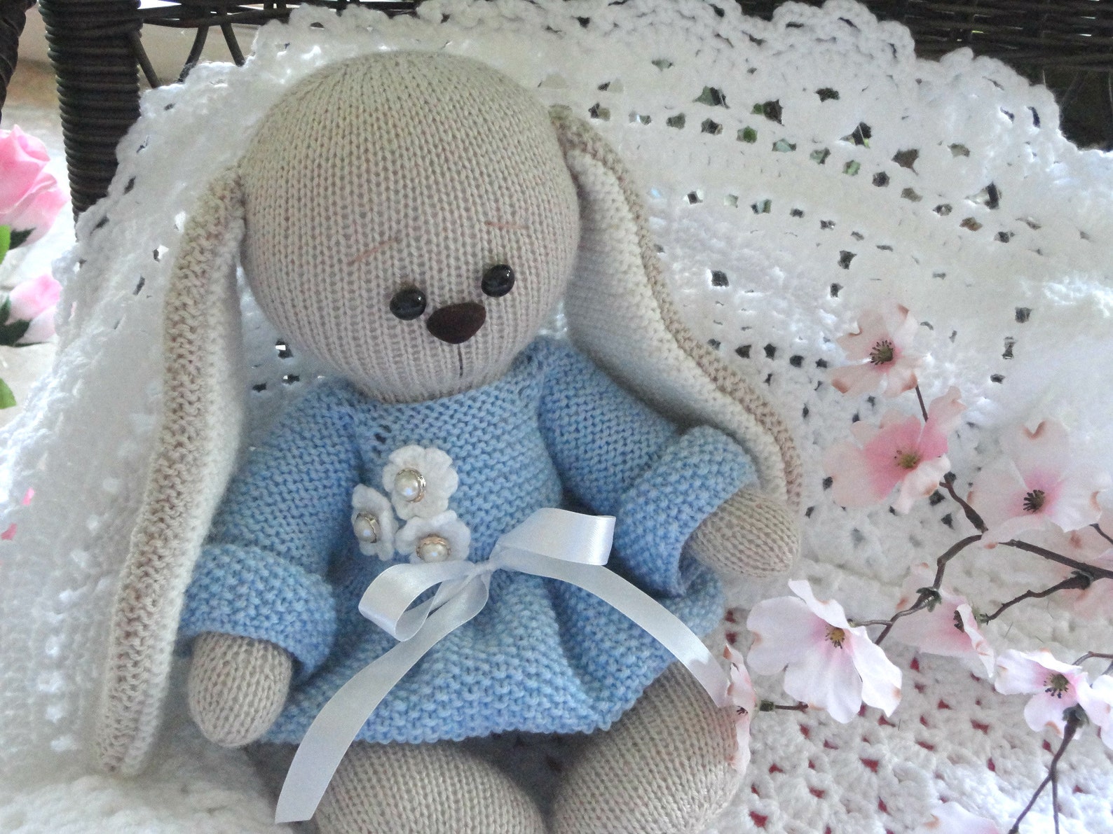 Knitting PATTERN Bunny Rabbit Toy Animal Pattern Knitted Bunny - Etsy