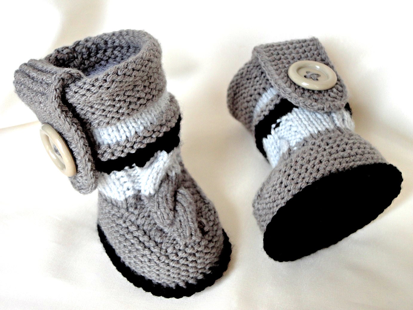 Knitting PATTERN Baby Booties PATTERN Knit Baby Shoes Baby Boy Baby ...
