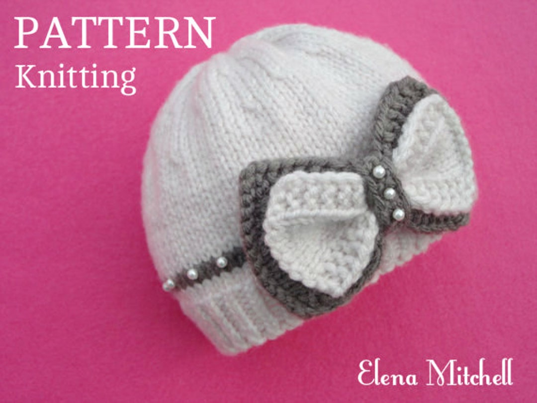 Knitting PATTERN Baby Hat Baby Beanie Knitted Baby Cap Pattern for ...