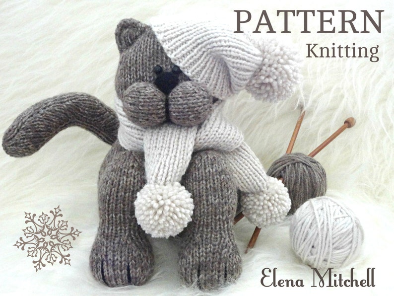 Knitting PATTERN Animal Knit Pattern Cat Animal Patterns - Etsy
