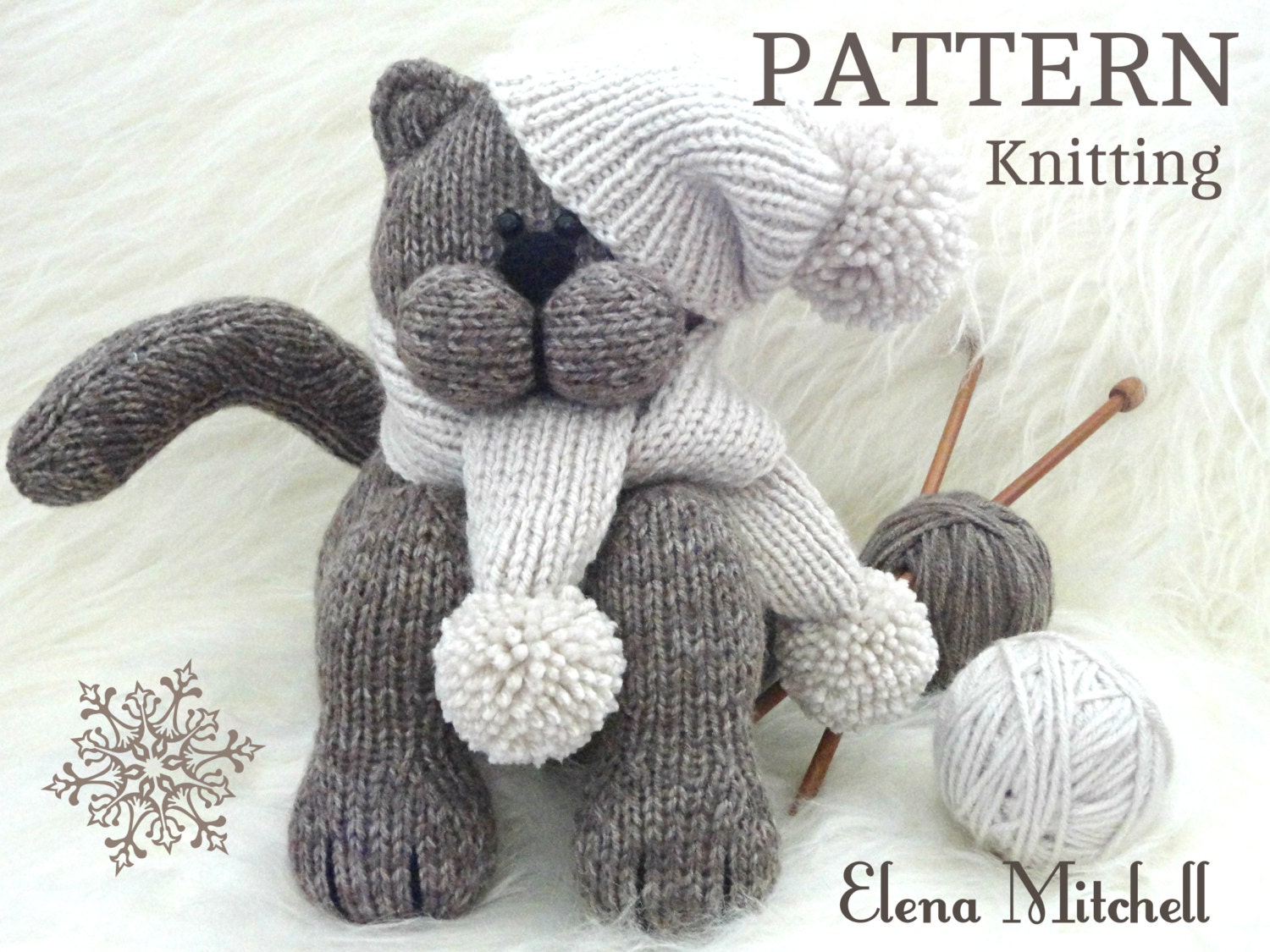 Knitting PATTERN Animal Knit Pattern Cat Animal Patterns | Etsy