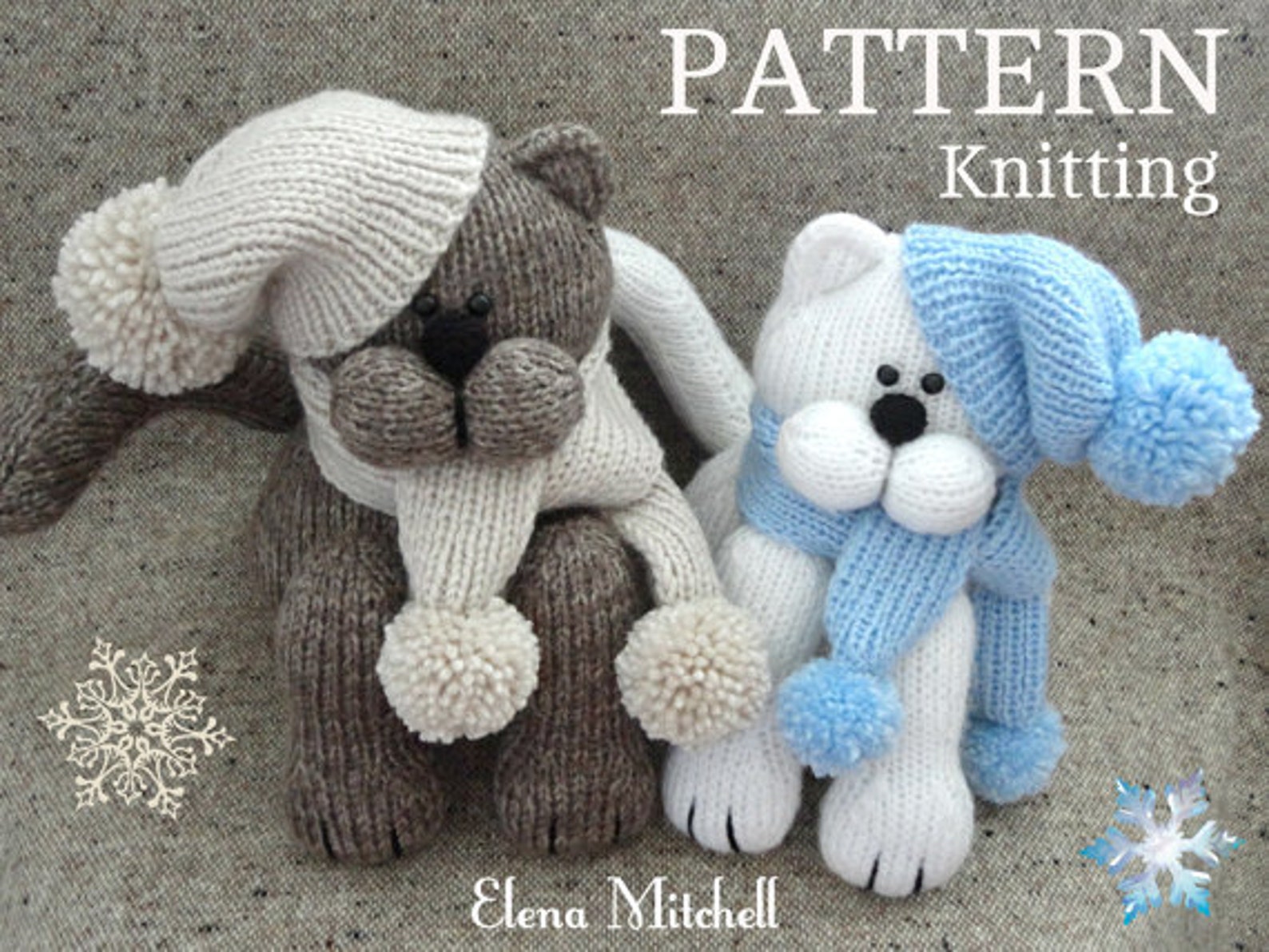 Knitting PATTERN Animal Knit Pattern Cat Animal Patterns | Etsy