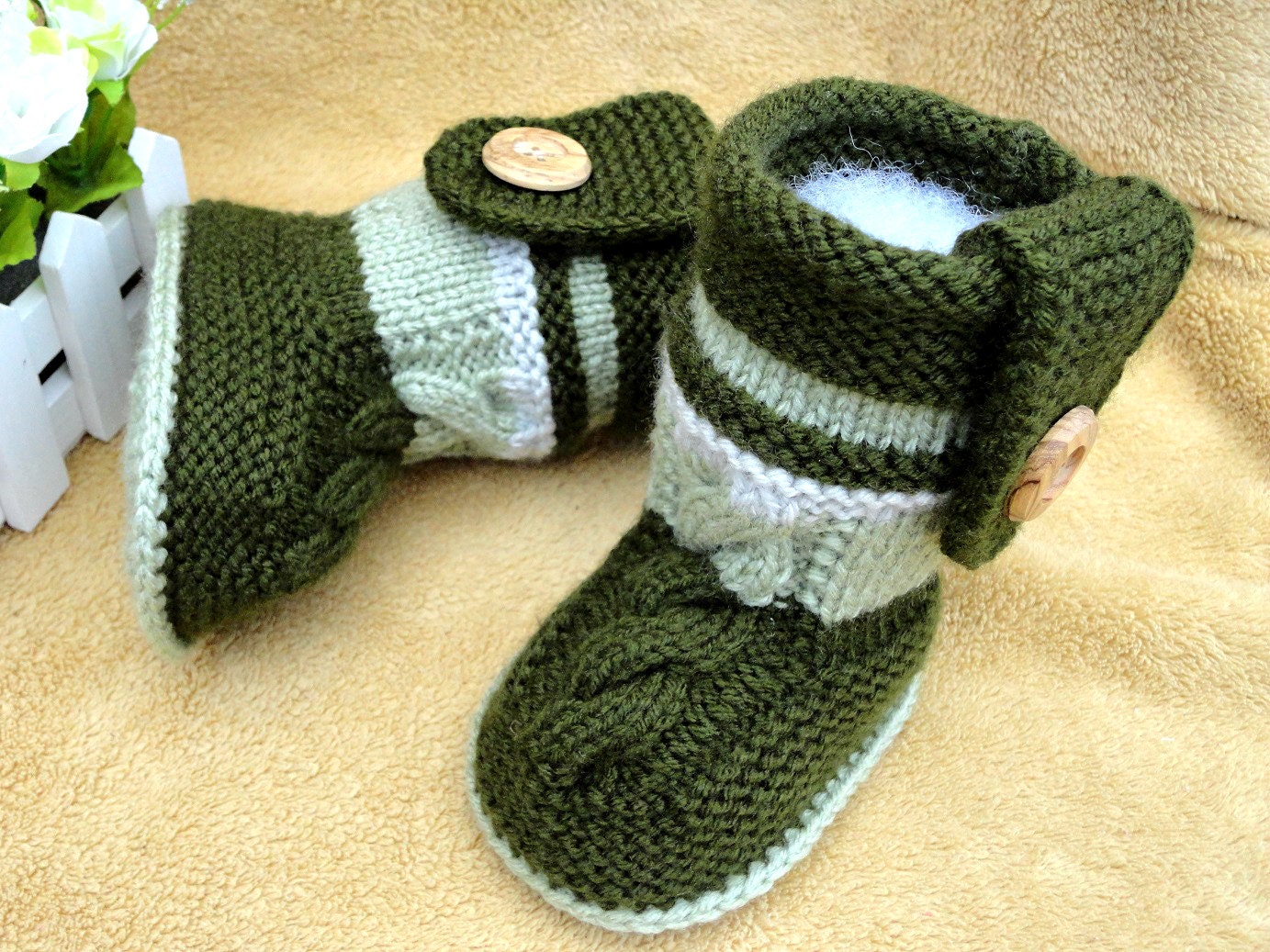 Knitting PATTERN Baby Booties PATTERN Knit Baby Shoes Baby Boy | Etsy