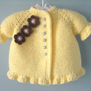 Knitting PATTERN Baby Jacket Knitted Baby Sweater Baby Girl Cardigan ...