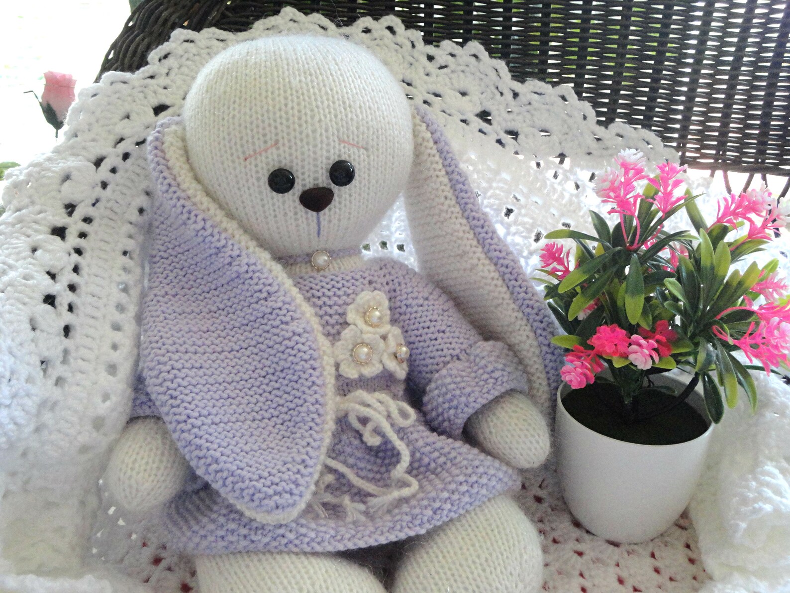 Knitting PATTERN Bunny Rabbit Toy Animal Pattern Knitted Bunny | Etsy