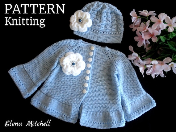 Knitting PATTERN Baby Jacket Knitting Pattern Baby Hat Knitted - Etsy