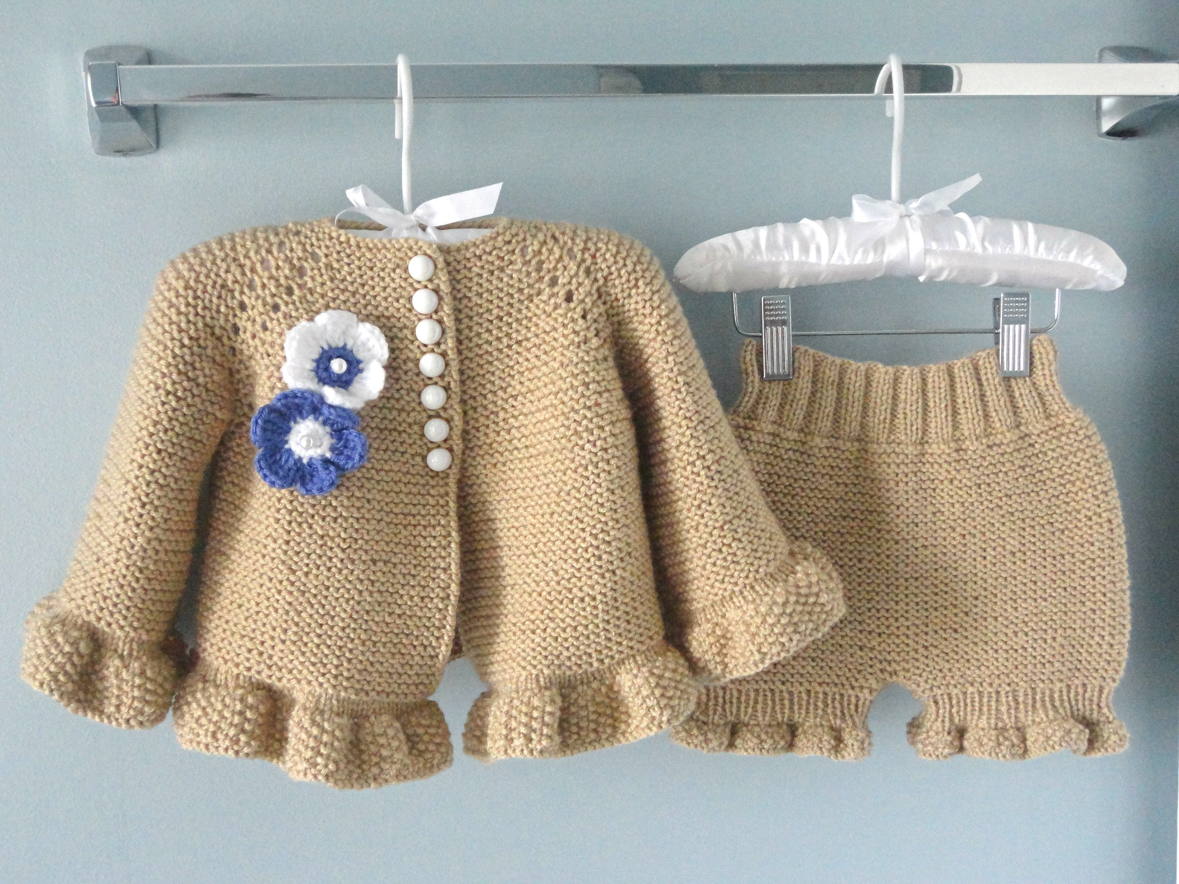 Knitting PATTERN Baby Jacket Baby Cardigan Garter Stitch Baby | Etsy