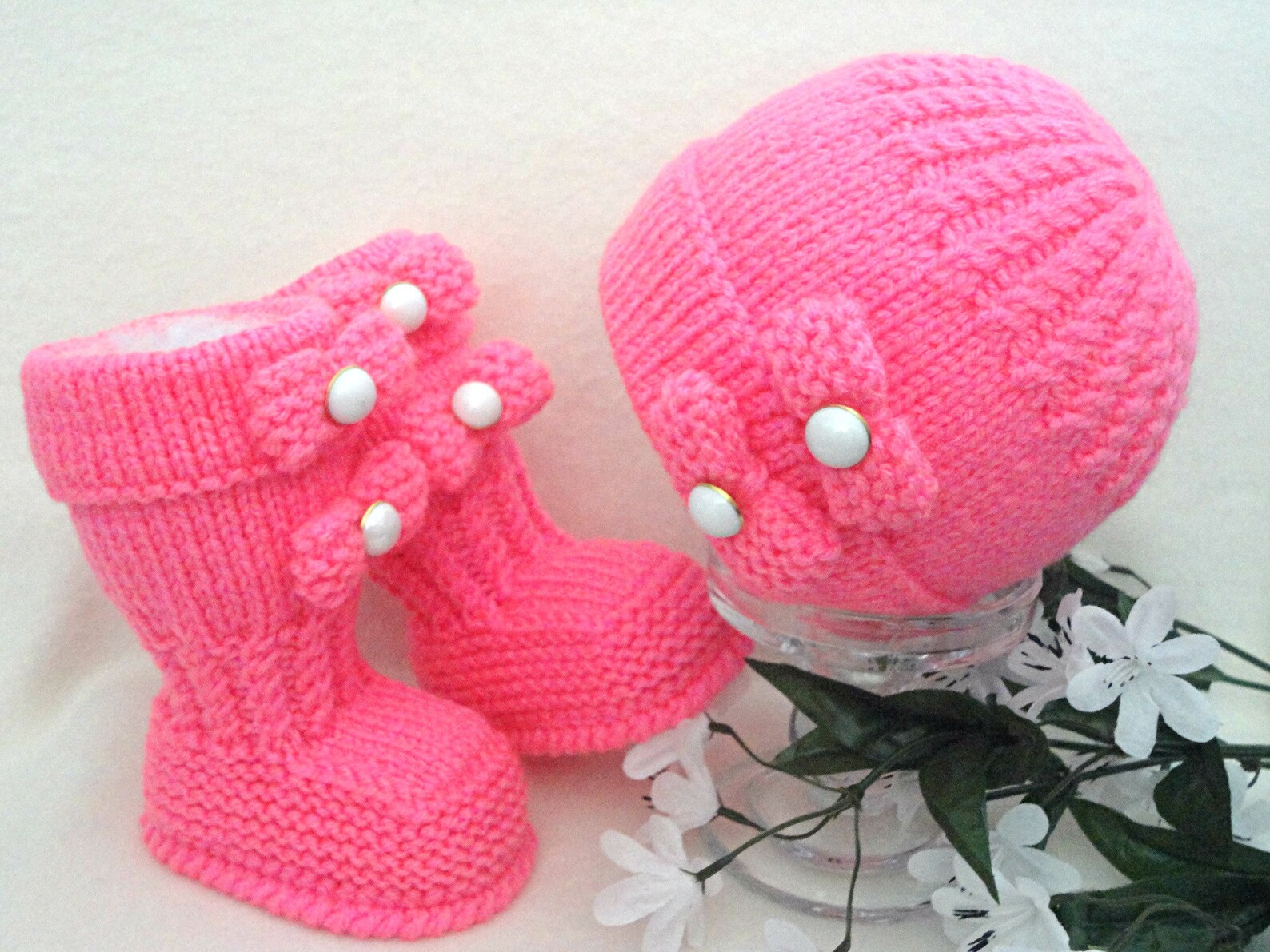 Knitting PATTERN Baby Shoes Baby Booties Baby Hat Baby Beanie - Etsy Canada