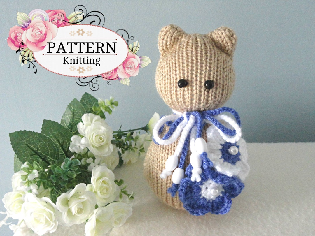 Knitting PATTERN Animal Knit Pattern Cat Animal Patterns Children Toy ...