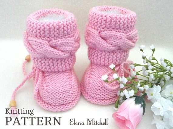 Knitting PATTERN Baby Set Baby Shoes Knitted Baby Hat Pattern | Etsy