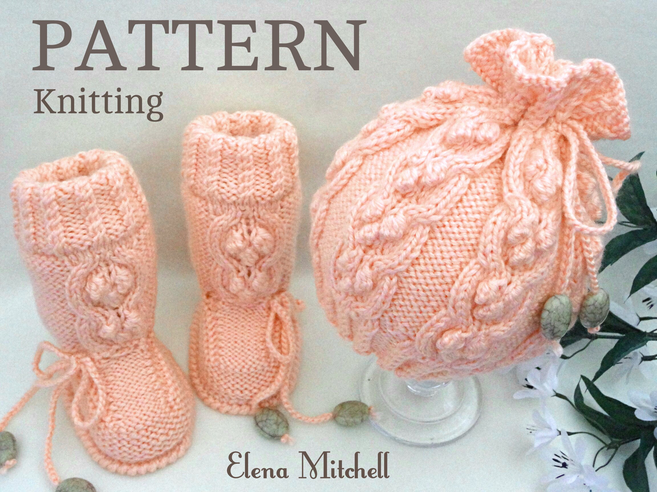 Knitting PATTERN Baby Set Knitting Patterns Baby Shoes Baby | Etsy