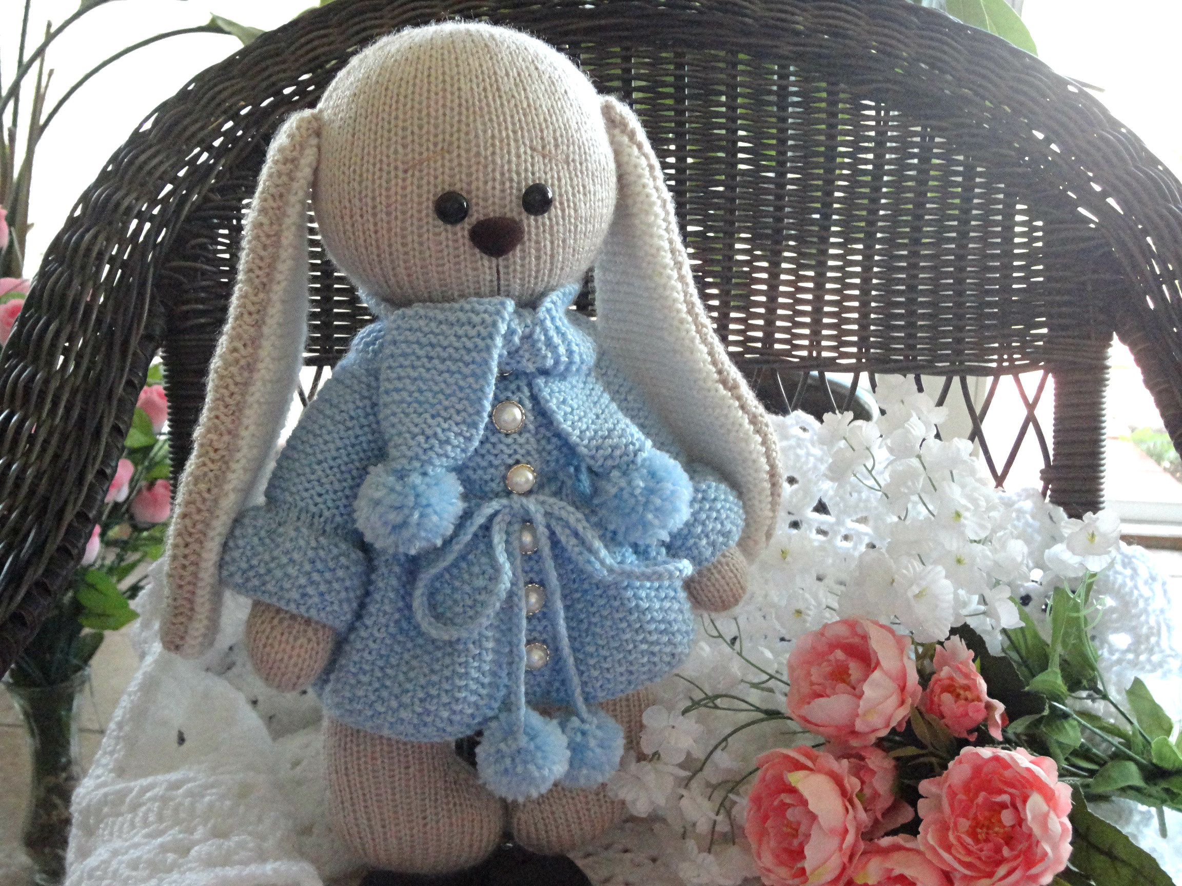 Knitting PATTERN Bunny Rabbit Toy Animal Pattern Knitted Bunny - Etsy