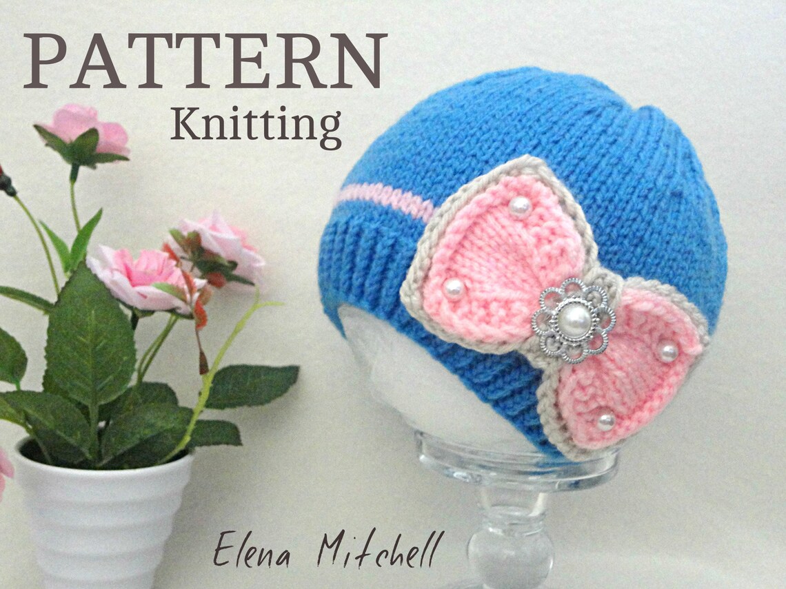 Knitting PATTERN Baby Hat Baby Beanie Knitted Baby Cap Pattern | Etsy