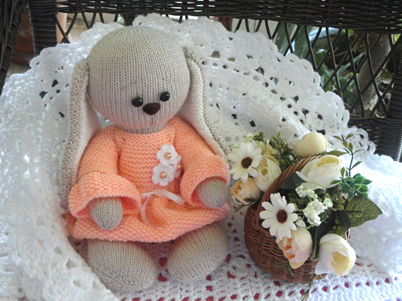 Knitting PATTERN Bunny Rabbit Toy Animal Pattern Knitted Bunny | Etsy