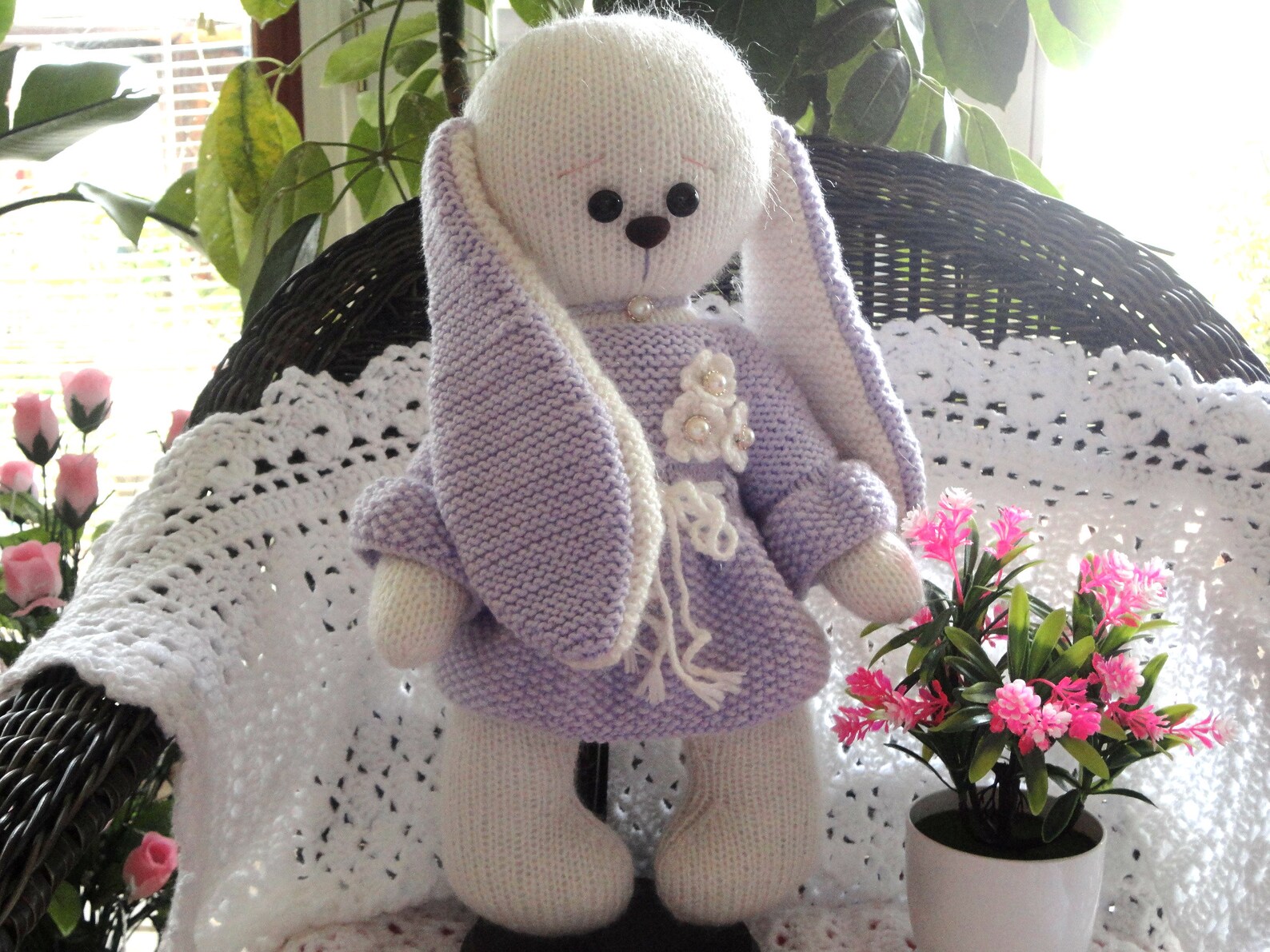 Knitting PATTERN Bunny Rabbit Toy Animal Pattern Knitted Bunny - Etsy