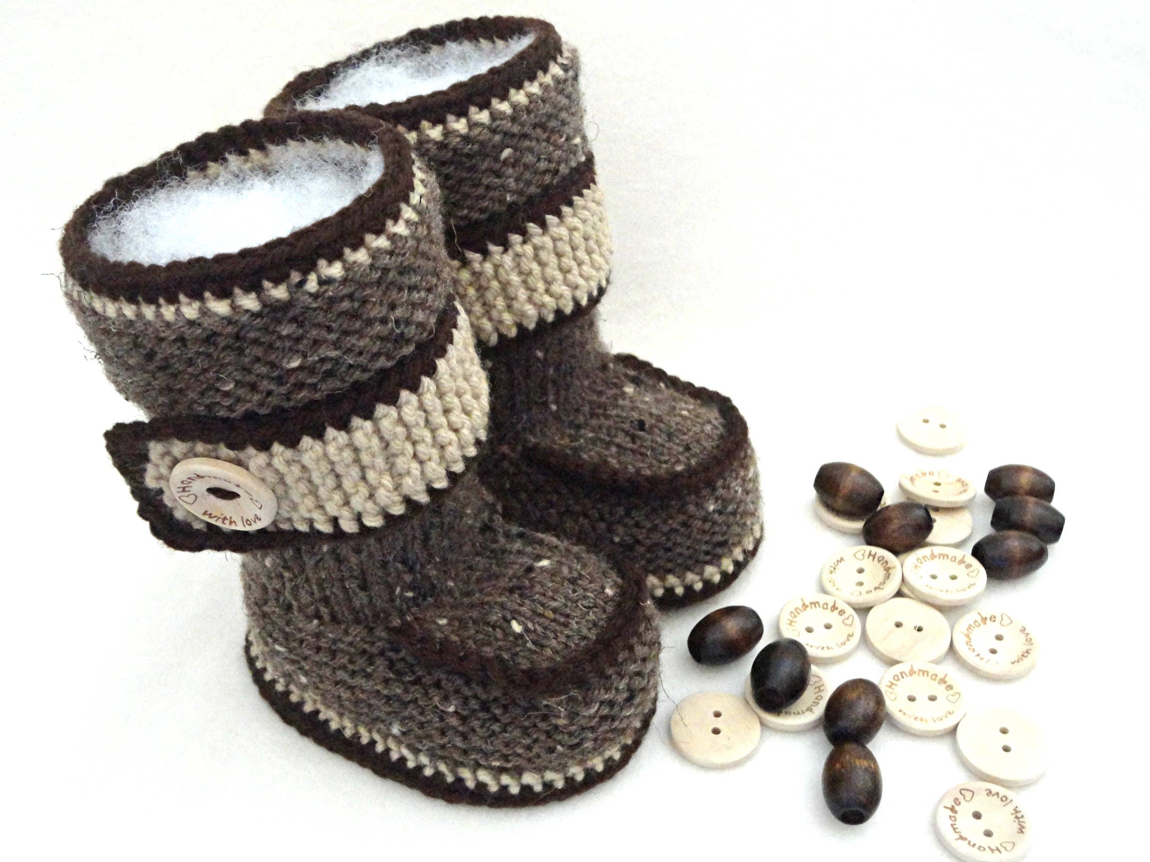 Knitting PATTERN Baby Set Baby Shoes Baby Uggs Pattern Knitted - Etsy