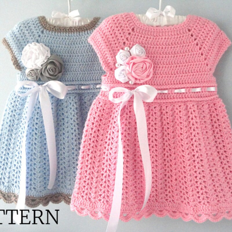 Girls Crochet Dress Pattern - Etsy