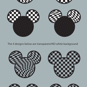 Checkered Magic Mouse Designs - EPS, PNG, Svg, Jpg - Etsy