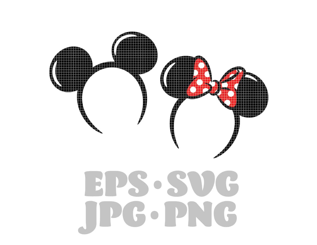 Magic Mouse Ears Headband - EPS, PNG, Svg, Jpg - Etsy