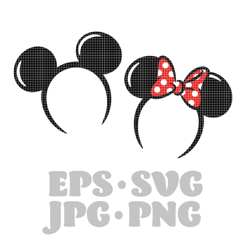Mickey Ears Svg - Etsy