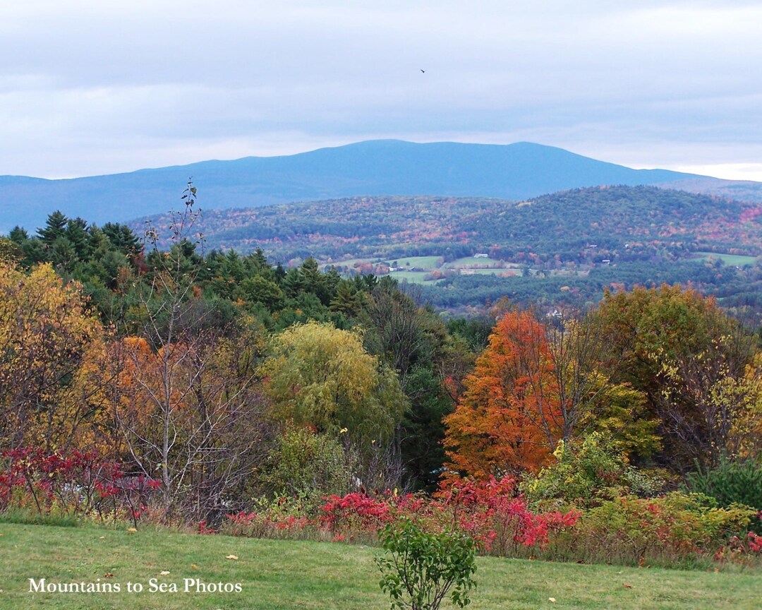 8x10 Landscape Print, Autumn Leaves Vermont Photo, Affordable Wall Art ...