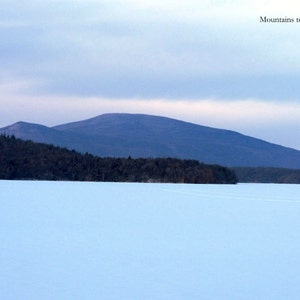 Vermont Lake Winter Decor, 5x7 Landscape Photo Rustic Wall Art, Fine ...