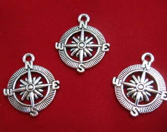 Compass charm | Etsy