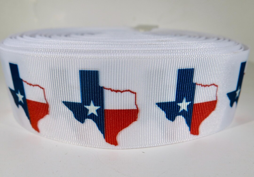 5 Yards of 1.5 Inch "texas" Grosgrain Ribbon - Etsy