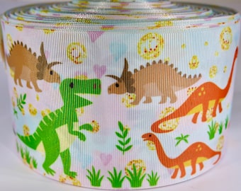 Dinosaur Grosgrain Ribbon | Etsy