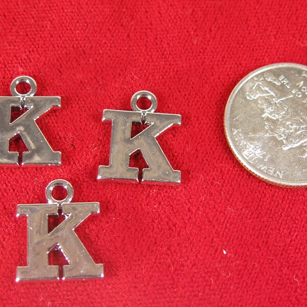 Letter K Charms - Etsy