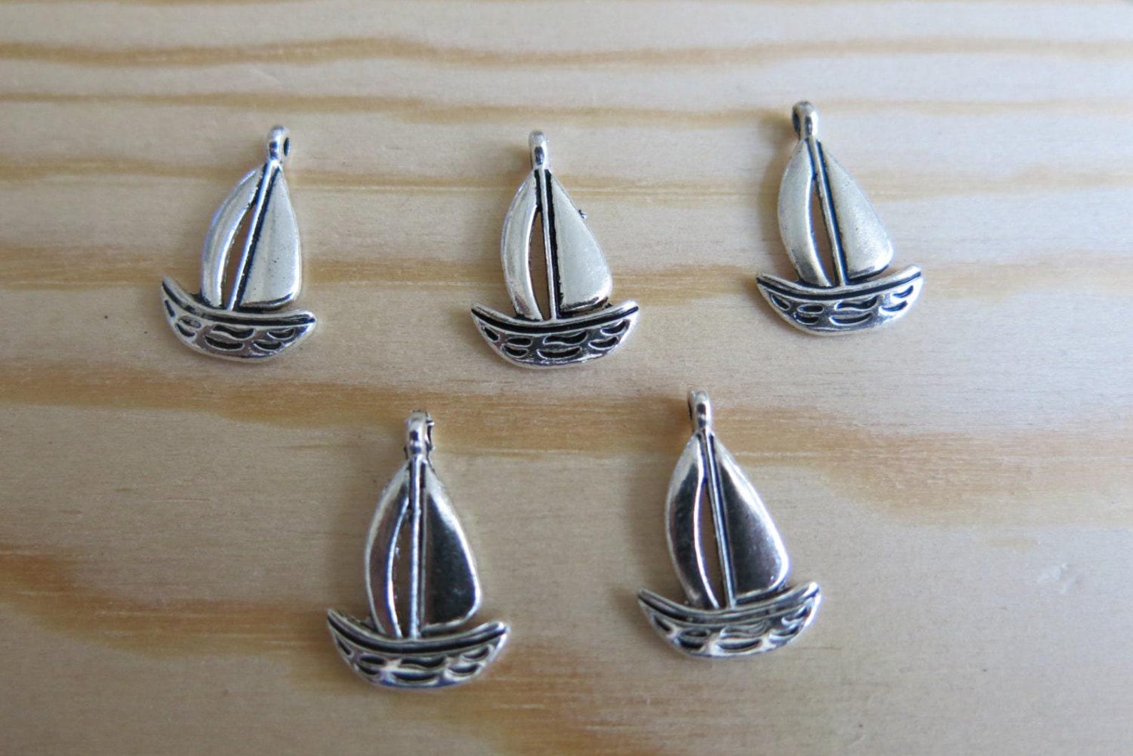 10pc "sail Boat" Charms in Antique Silver Style (BC115) - Etsy
