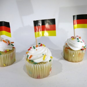 50pc germany Flag Tooth Pick / Cake Topper D44 - Etsy