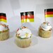 50pc germany Flag Tooth Pick / Cake Topper D44 - Etsy