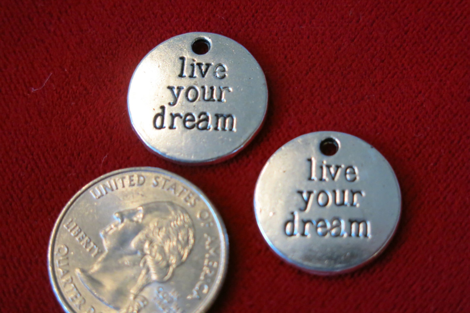 BULK 30pc live Your Dream Charms in Antique - Etsy