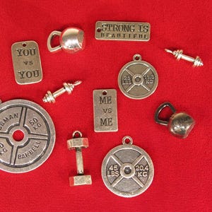 SET! 11pc "lifting" Deluxe Charms Set in Antique Silver Style (CS6) - Etsy