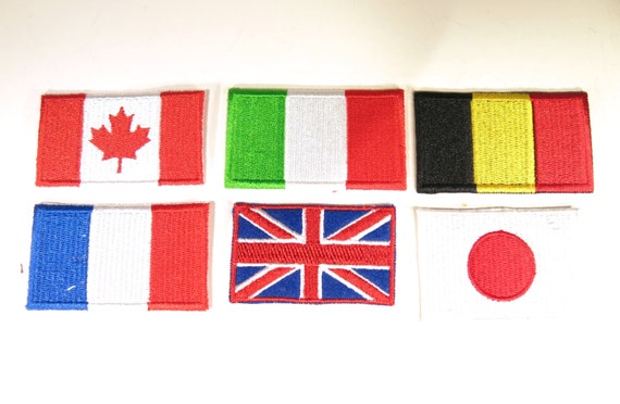 6pc Iron-on flag Set Applique Application P65 | Etsy