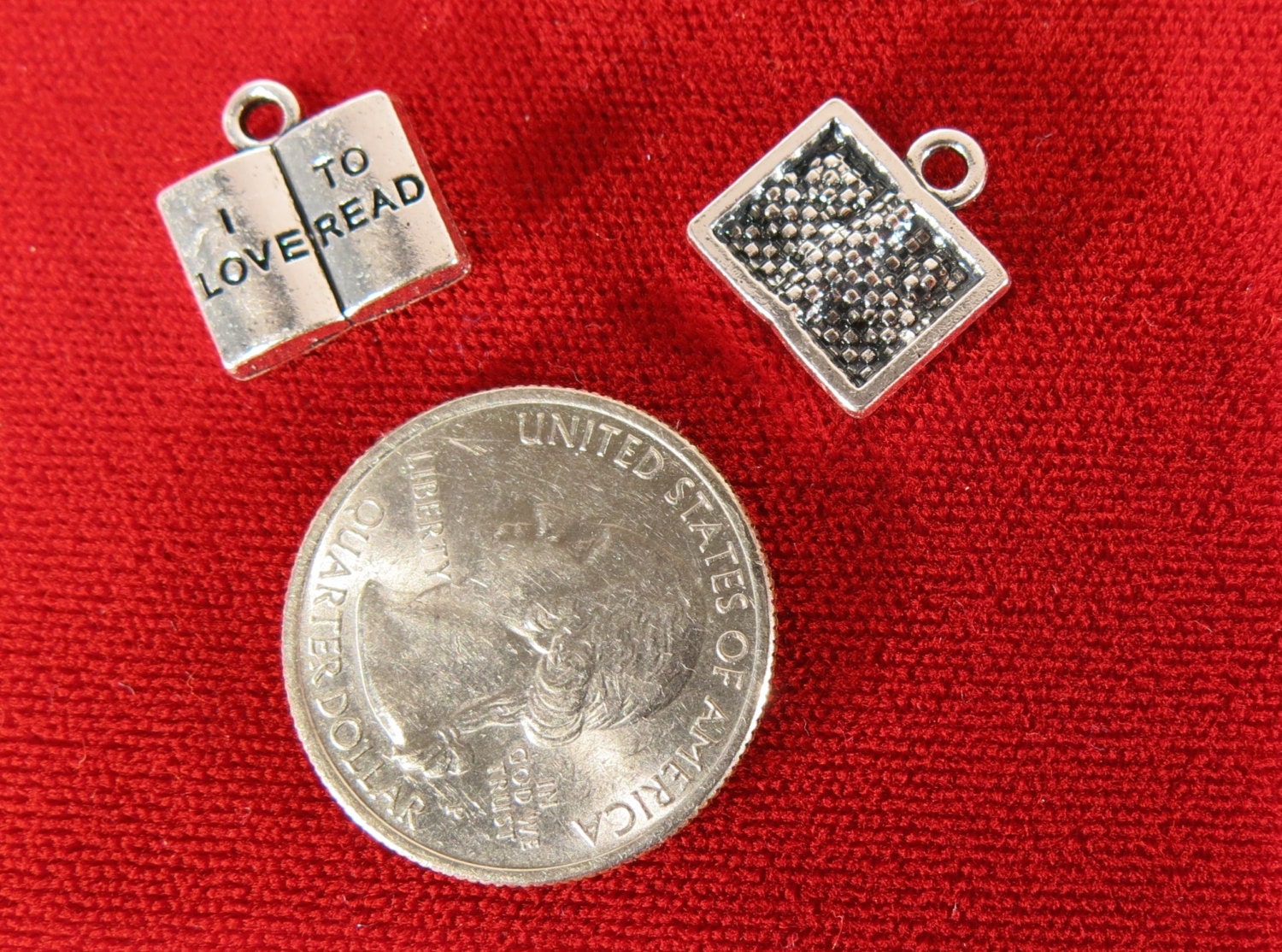 5pc i Love to Read Charms in Silver Style BC966 - Etsy