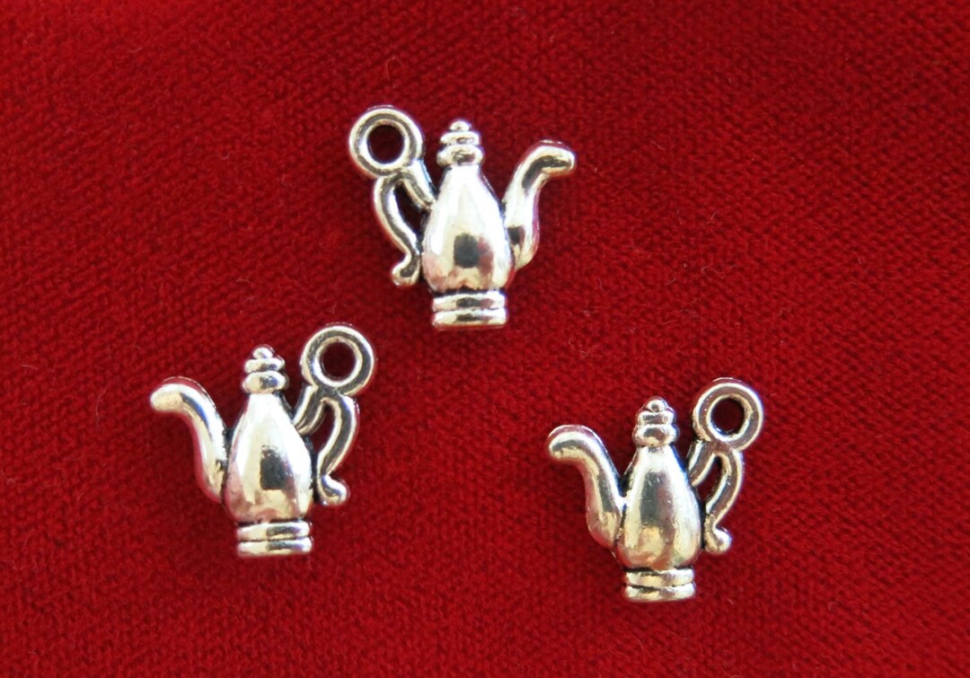 10pc "teapot" Charms in Antique Silver Style (BC935) - Etsy