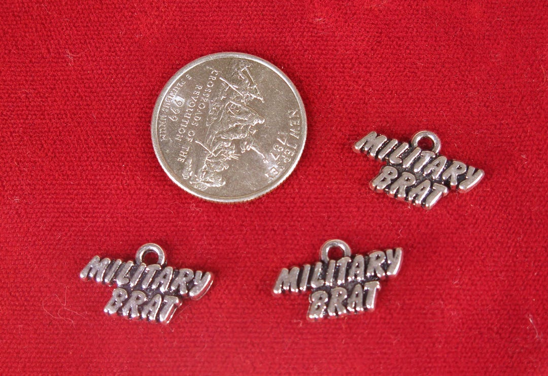 10pc "military Brat" Charms in Silver Style (BC603) - Etsy