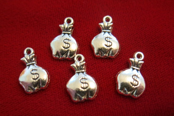 BULK 30pc dollar Sign Charms in Antique Silver | Etsy