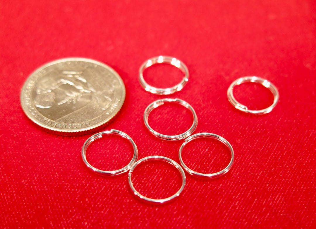 200pc of 12mm "jump Rings" Double Loop in Silver Color (JC25) - Etsy