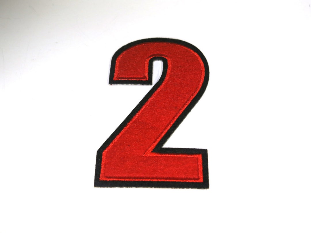 Iron-on number 2 Applique Application - Etsy
