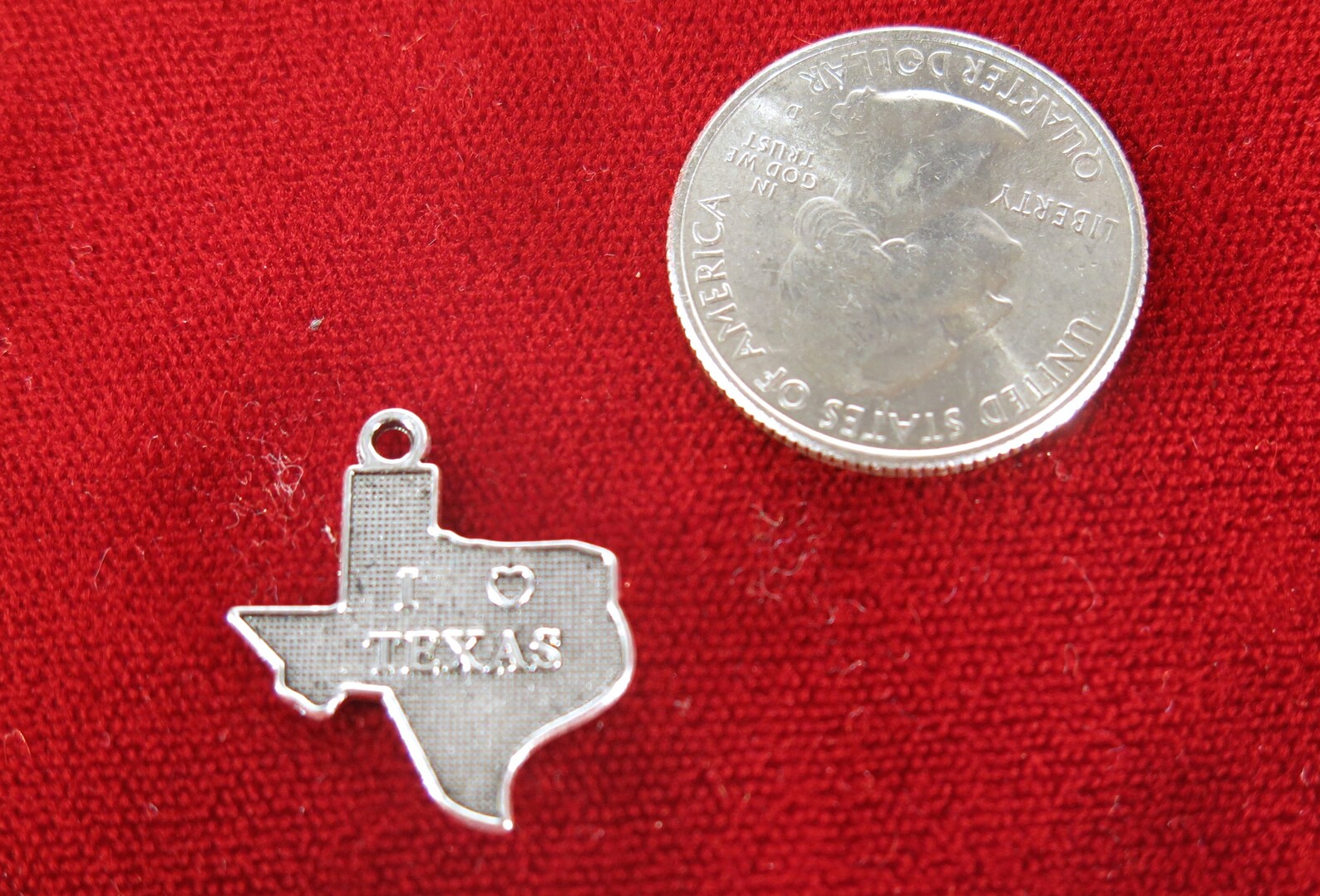 10pc I love Texas charms in antique silver style | Etsy