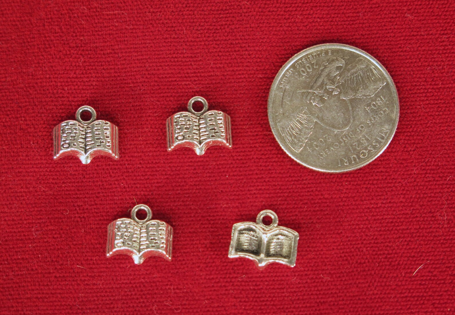 10pc book Charms in Silver Style BC1198 - Etsy