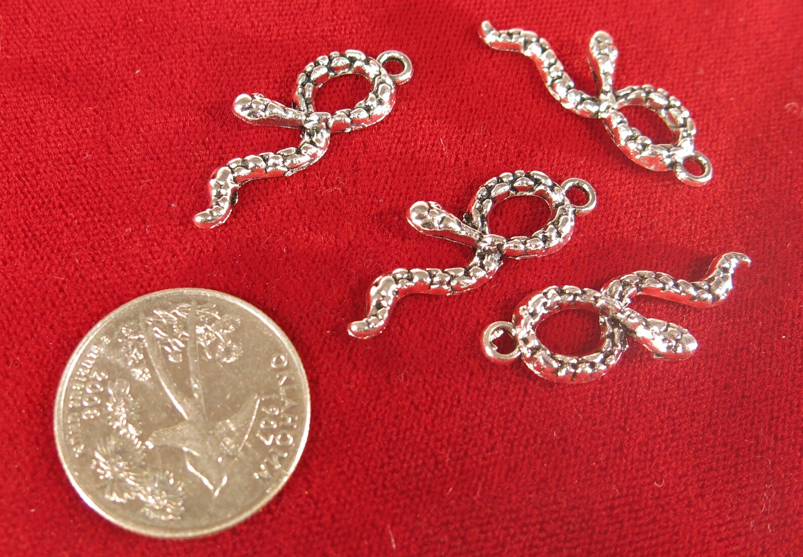 BULK! 30pc "snake" Charms in Antique Silver Style (BC1500B) - Etsy