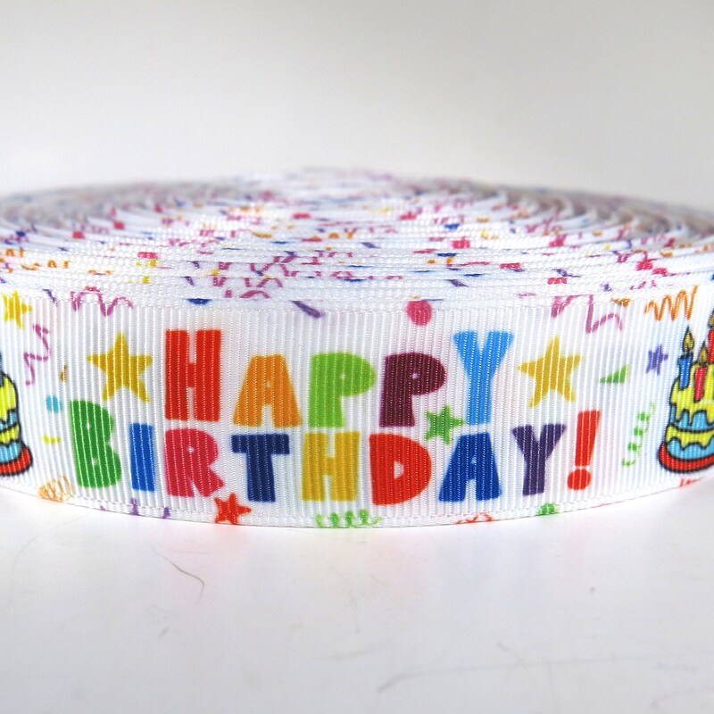 Happy Birthday Ribbon - Etsy