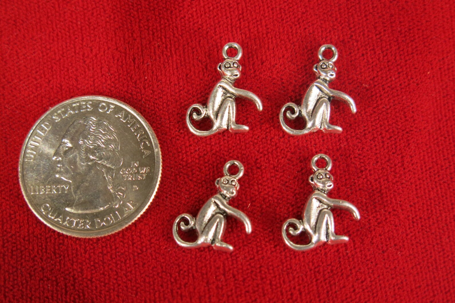 BULK 30pc monkey Charms in Antique Silver Style - Etsy